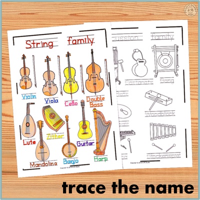 Instrument Families Coloring Pages