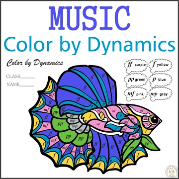 Music Color by Dynamics | Octopus Mandala Style