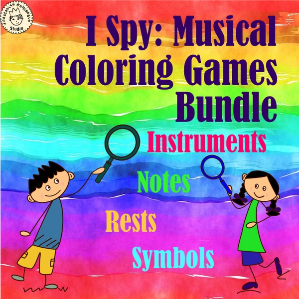 I Spy Musical Coloring Games Bundle