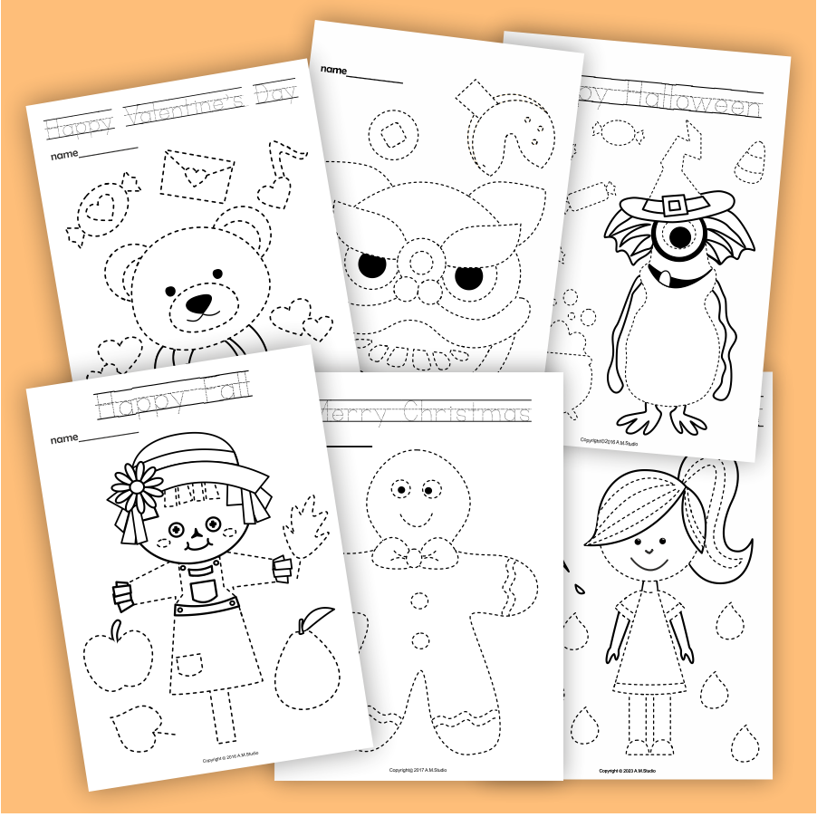Incorporating Picture Tracing Activities into Your Kindergarten Lesso…