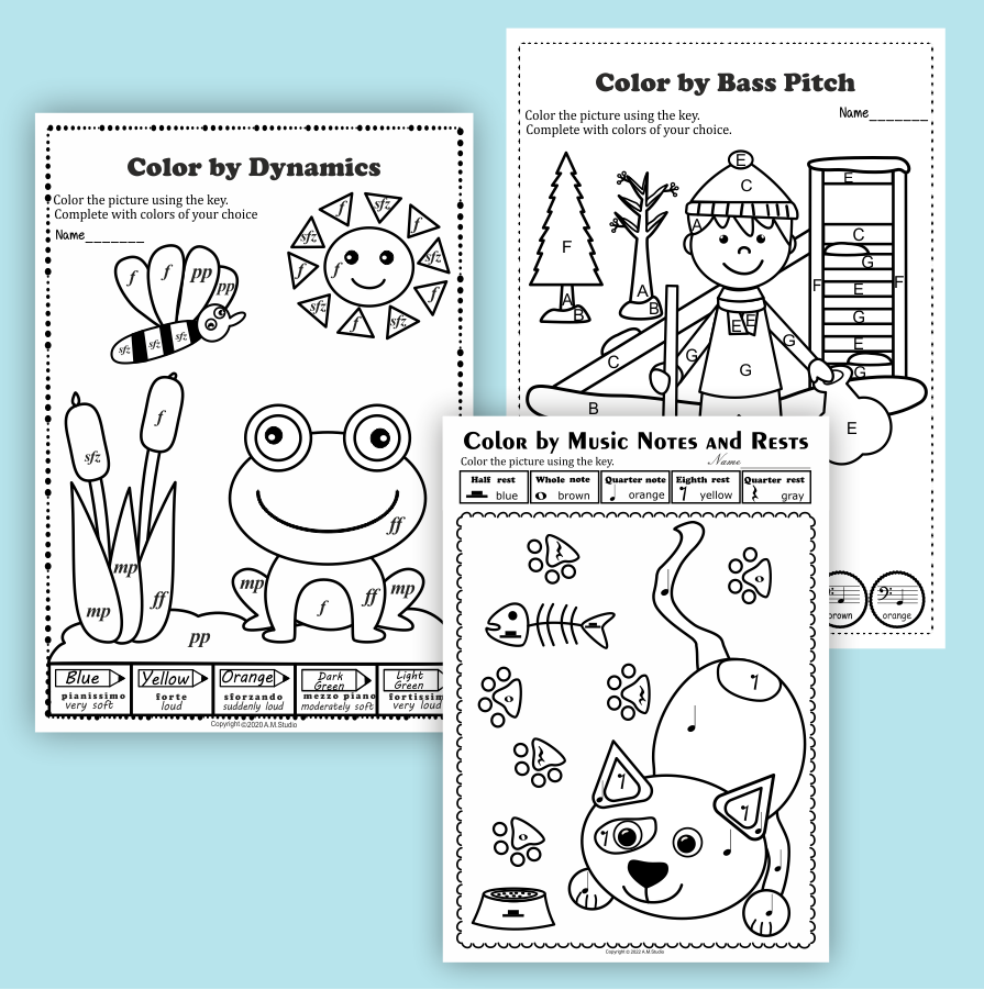 Enhancing Elementary Music Lessons with Music Coloring Pages