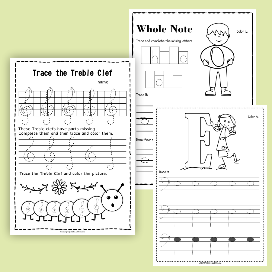 The Benefits of Music Tracing Pages for Young Musicians