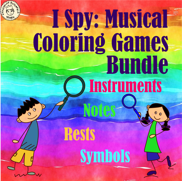I Spy Musical Coloring Games Bundle