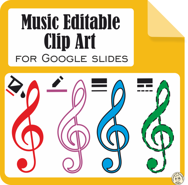 Music Editable Clip Art For Google Slides
